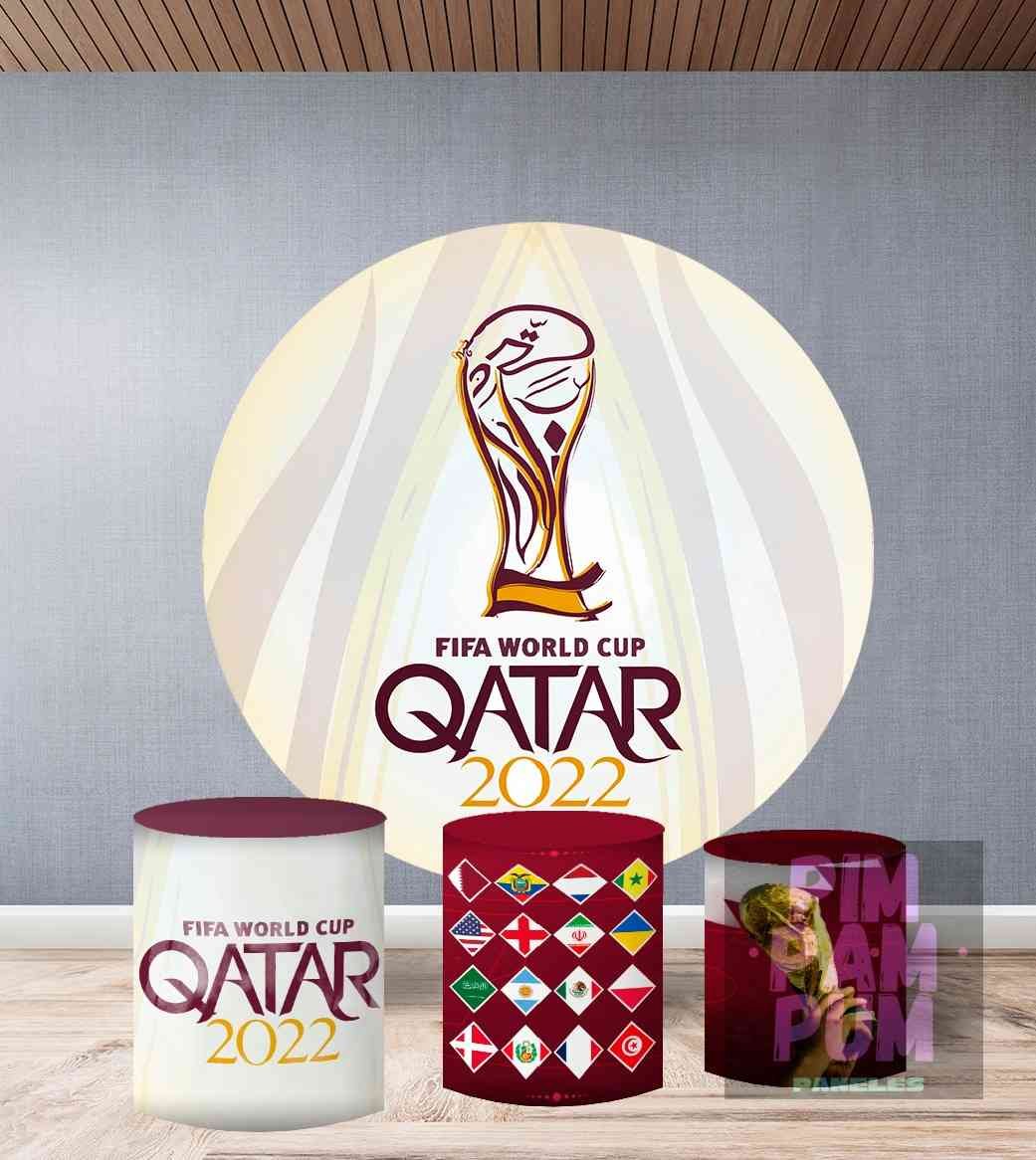 KIT PANEL REDONDO Y TRIO DE FUNDAS – QATAR - PimPamPum - Insumos para ...